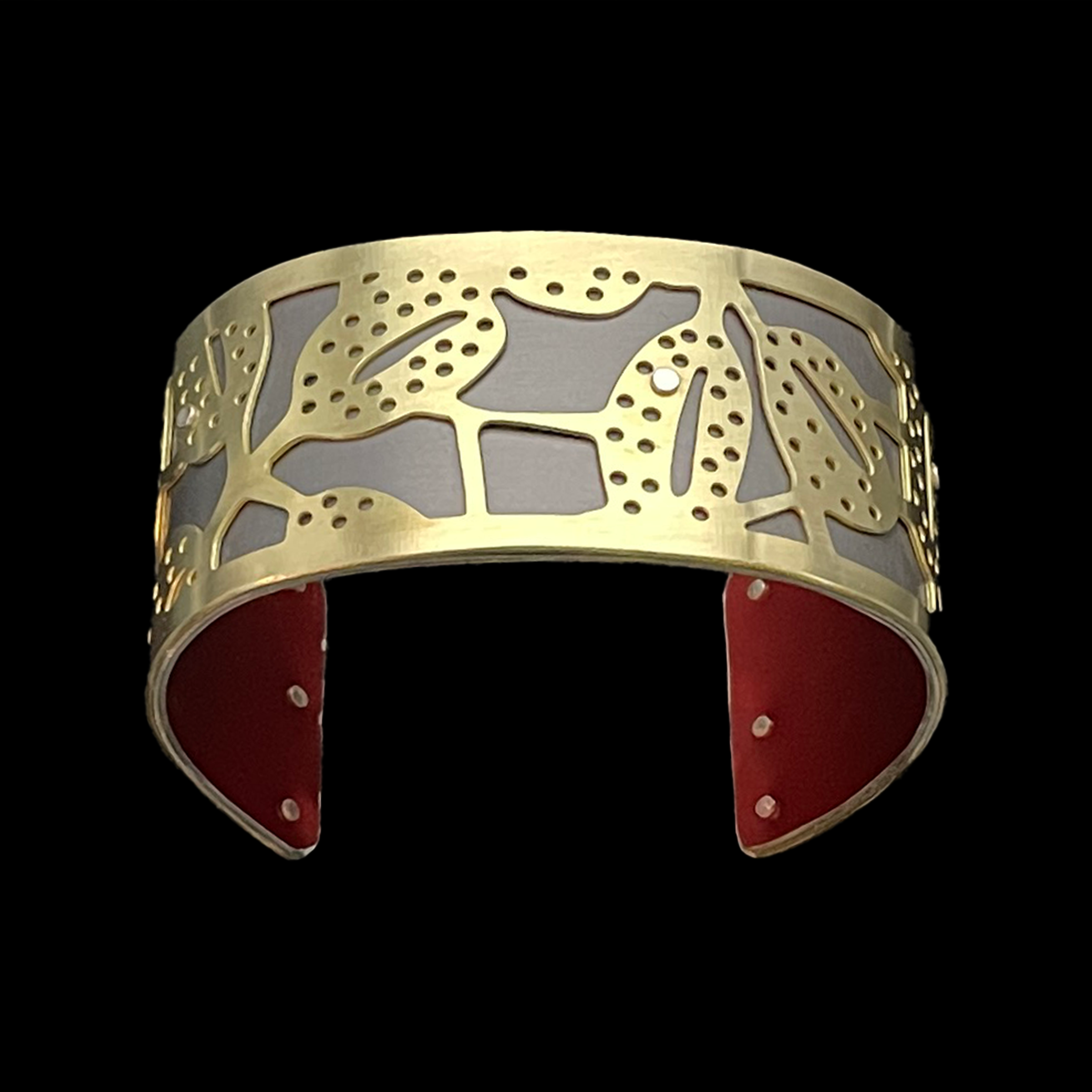 COFFEE BEAN CUFF SMALL - BRASS – Gogo Jewelry