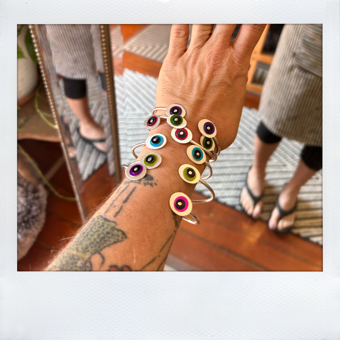 LOS OJOS (EVIL EYES) BANGLE CUFF – Gogo Jewelry