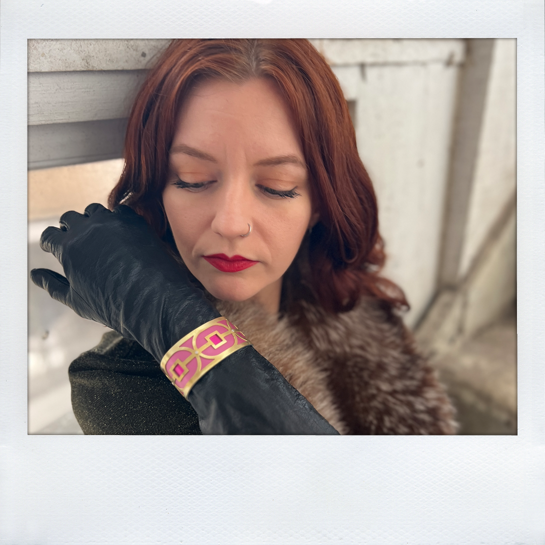 SINGLE LINK CUFF TWO-TONE SMALL BRASS – Gogo Jewelry